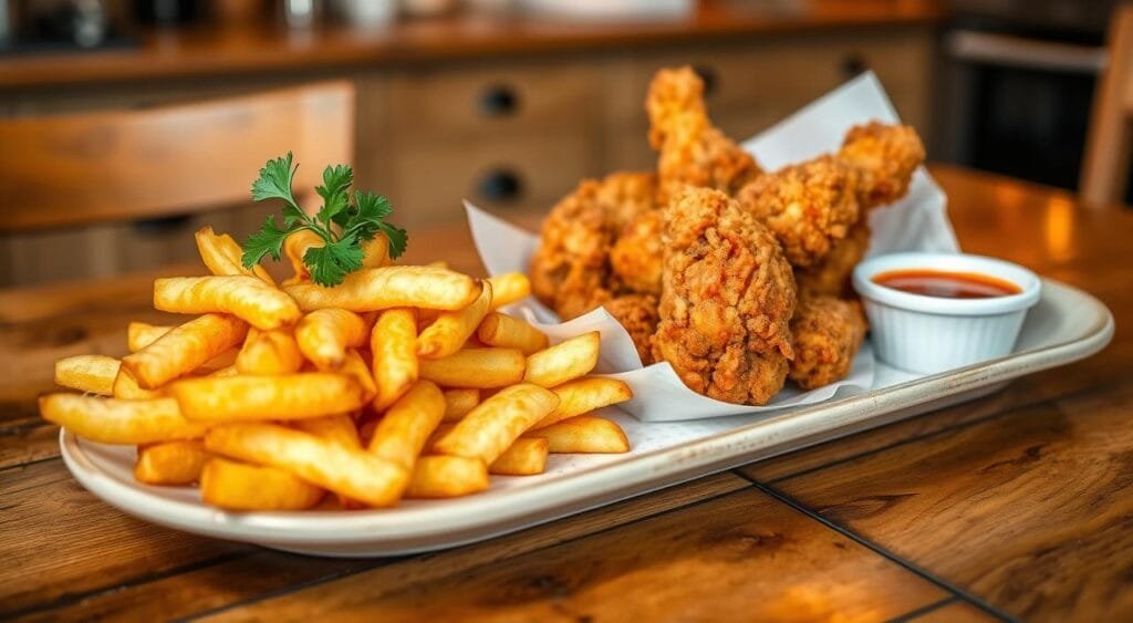 chicken and chips: make it easy at home