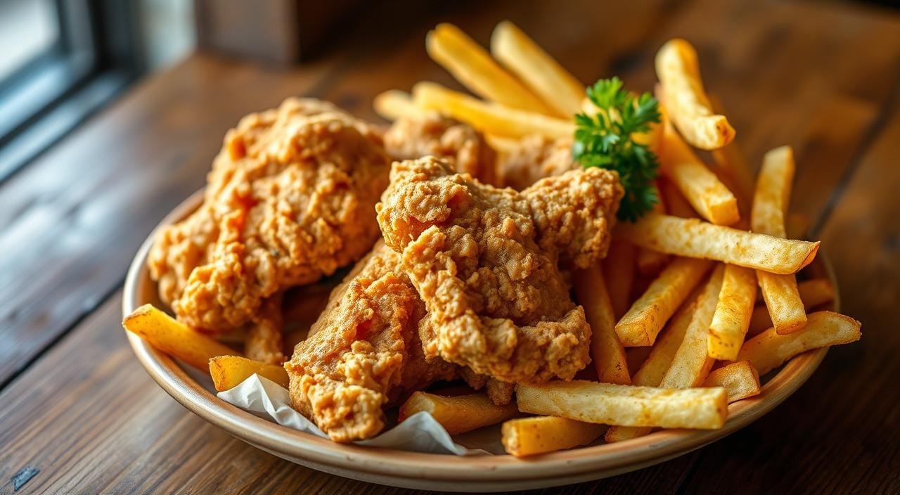 chicken and chips: make it easy at home